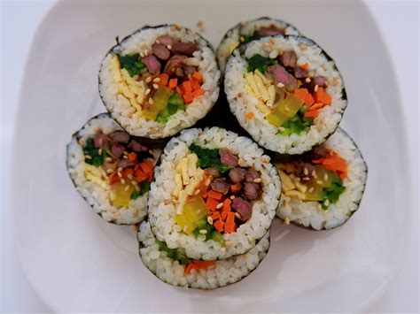 Kimbap Korean Seaweed Rice Rolls