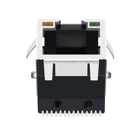 1000 Base T Magnetics Ethernet Single Port Shielded Module Jack Cable Plug 8p8c Smt Female Rj45