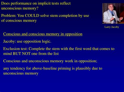 Ppt Unconscious Memory Powerpoint Presentation Free Download Id 3315669