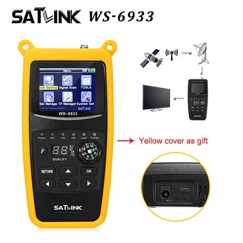 Buy Satlink WS-6933 DVB-S2 FTA V8 HD Full 1080P TV Finder Meter ...