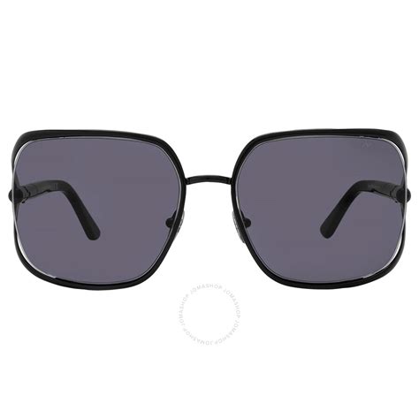 Tom Ford Goldie Smoke Rectangular Ladies Sunglasses Ft1092 01a 60 889214469625 Sunglasses
