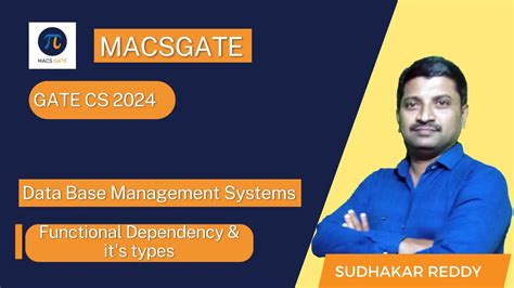 Normalization Functional Dependency And Its Types Dbms Gate 24