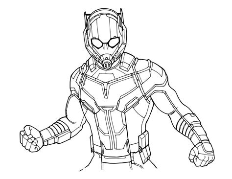 Coloring Pages Ant Man