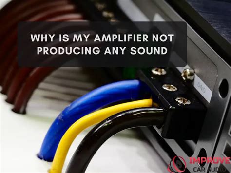 On But No Sound Fix Silent Amplifiers Fast