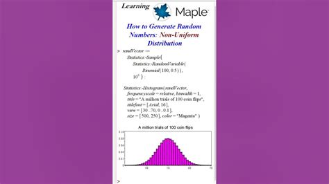 How To Generate Random Numbers Non Uniform Distribution In Maple