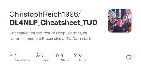 github christophreich1996 dl4nlp cheatsheet tud cheatsheet for the lecture deep learning for