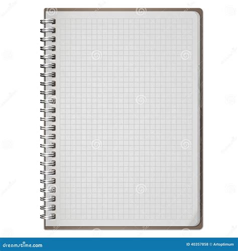 Blank Realistic Spiral Notepad Notebook Isolated On White Vector 67115809