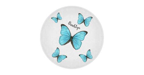 Morpho Butterflies Cartoon Illustration Cutting Board Zazzle