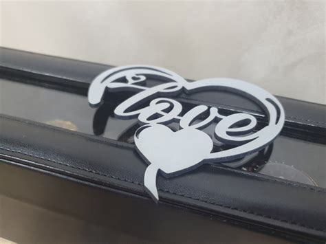 Love And Heart Shape Laser And Glowforge Cut Digital File Etsy