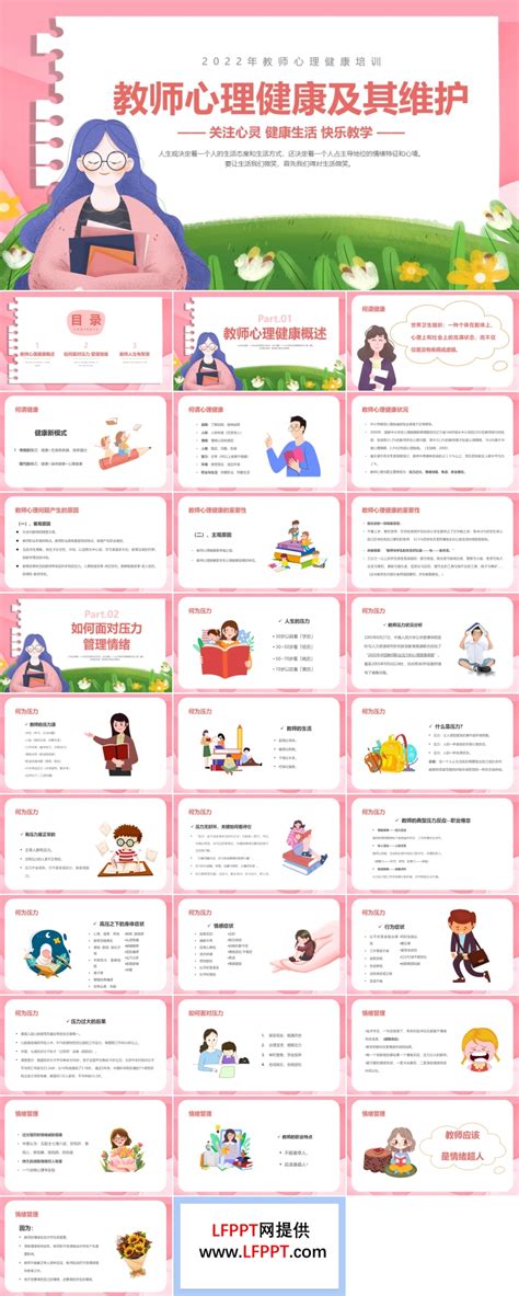 教师心理健康及其维护教师心理健康培训ppt课件模板下载 Lfppt