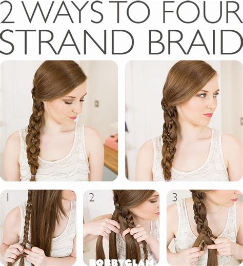 Braided Crown Four Strand Braid