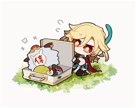 Kaveh Hilichurl Mehrak And Unusual Hilichurl Genshin Impact Drawn By Shigetake Buroira