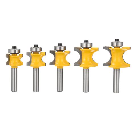 New 8mm Shank Round Over Router Bit 14 To 58 Inch Woodworking Edging Router Chisel Groove
