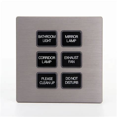 Aluminum Brushed CNC Panels V DC Dry Contact Push Buttons Switch Button Switch And Hotel