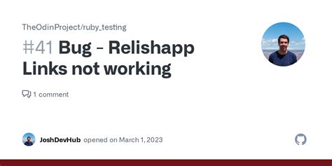 bug relishapp links not working · issue 41 · theodinproject ruby
