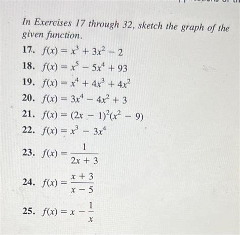 solved in exercises 17 through 32 sketch the graph of the