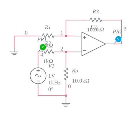 Operational Amplifier Circuit Multisim Live