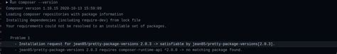 Can You Update Composer Version In The The PHP 8 Test Runner Issue