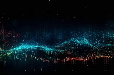 Premium Ai Image A Close Up Of A Computer Screen With A Lot Of Lines Generative Ai