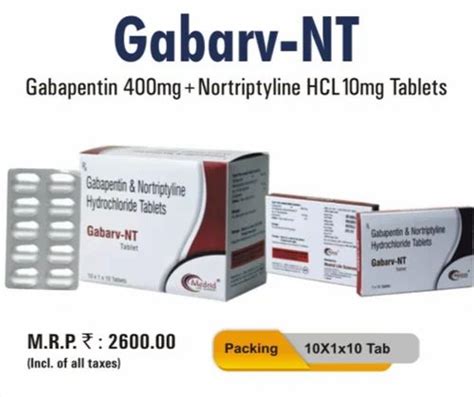 Gabapentin Nortriptyline Tablets At ₹ 2600 Box Badli Industrial