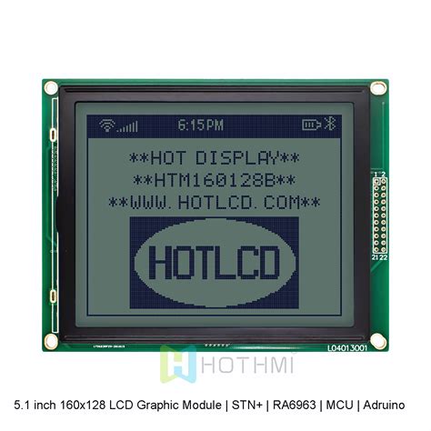 5 1 Inch 160x128 Lcd Graphic Module Stn Ra6963 Mcu Arduino