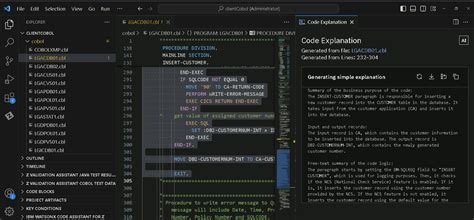 Code Explanation Watsonx Code Assistant For Z Workshop