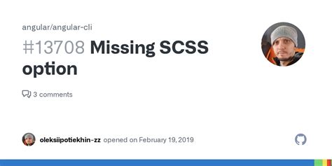 Missing Scss Option · Issue 13708 · Angularangular Cli · Github