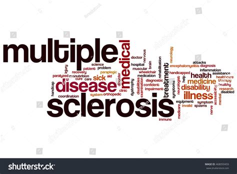 Multiple Sclerosis Word Cloud Concept Stock Illustration 468050459