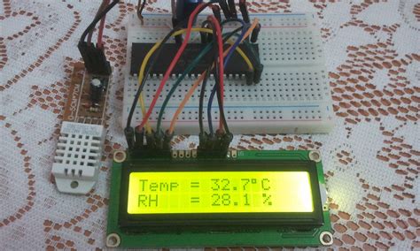 PIC F Microcontroller With DHT Digital Sensor CCS C