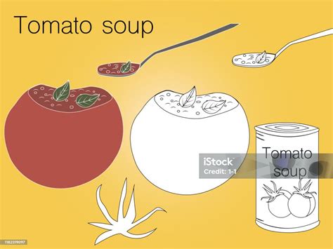 그 안에 수프와 토마토 홍보 광고 텍스트와 상업을위한 다채로운 야채 벡터 일러스트 레이션 0명에 대한 스톡 벡터 아트 및 기타 이미지 Istock