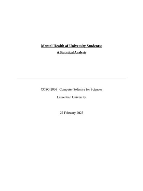 Cosc2836 Spss Data Analysis Report Pdf Statistics Mode Statistics