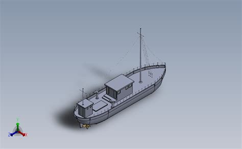 搁浅的船 Solidworks 2012 模型图纸下载 懒石网