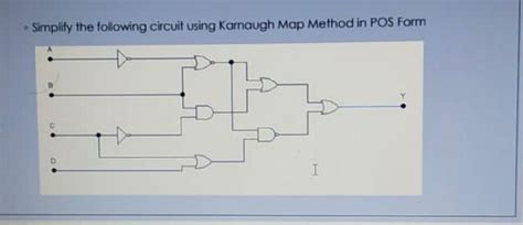 solved simplify the following circuit using karnaugh map