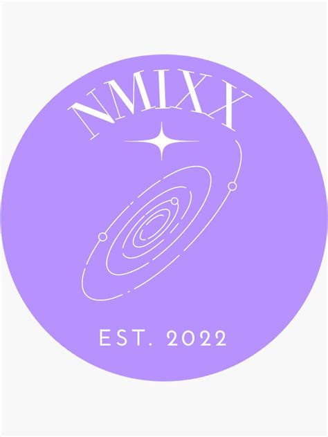 Nmixx Purple Logo Sticker For Sale By Lunatiris Redbubble