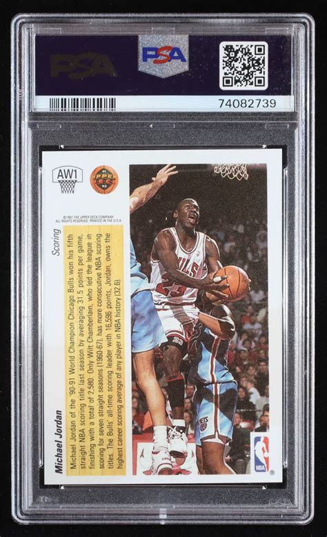 Michael Jordan 1991 92 Upper Deck Award Winner Holograms Aw1 Scoring