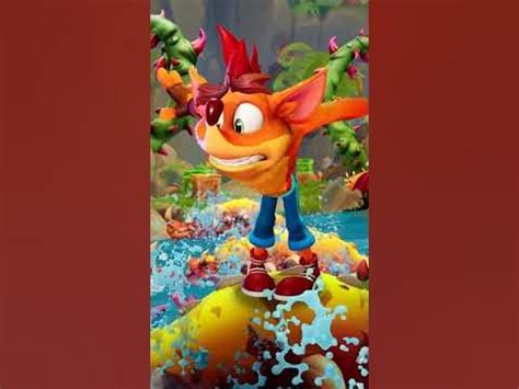 Игрушка Крэш Бандикут убегает от гигантского волуна - YouTube