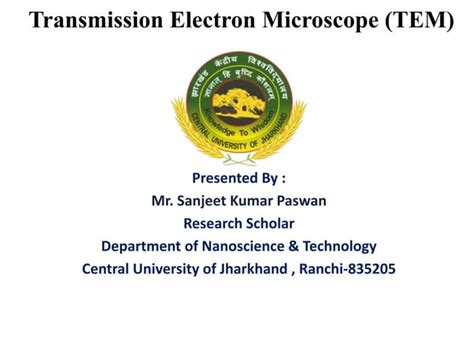 Principle And Applications Of Transmission Electron Microscopy Tem