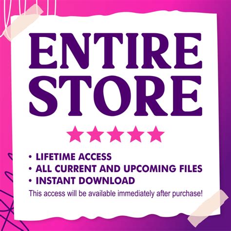 Entire Store Bundle Lifetime Access Alma SVG