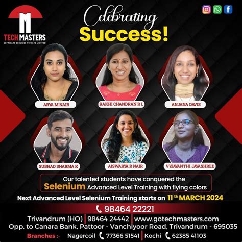 Tech Masters On Linkedin Techmasters Seleniumcourse Software Softwaretestingservices…