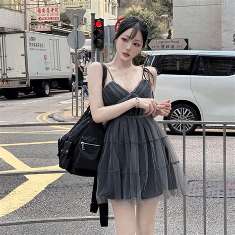 발레코어🖤최저가 미니 캉캉 레이어드 샤 나시 원피스 2color 269 리본코어 휴양지룩 바다룩 여신 원피스 여름 레이스 프릴 러플 망사 숏 뷔스티에 민소매