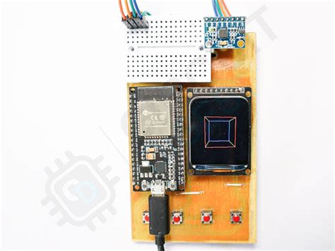 Diy Smartwatch Interfacing Magnetometer And Gyroscope Sensor With Esp32