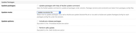 nuget TeamCity上的Nuget还原忽略版本 Stack Overflow中文网