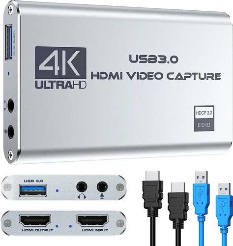 4k Hdmi Capture Card For Streaming Full Hd 1080p 60fps Usb 60 Off