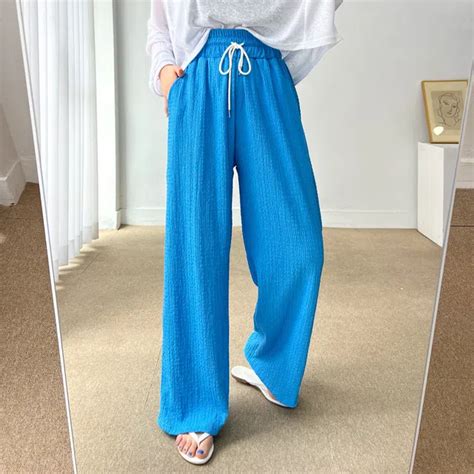 무배 컬러 쿨 하이웨스트 밴딩 플리츠 주름 롱 와이드 팬츠 8color