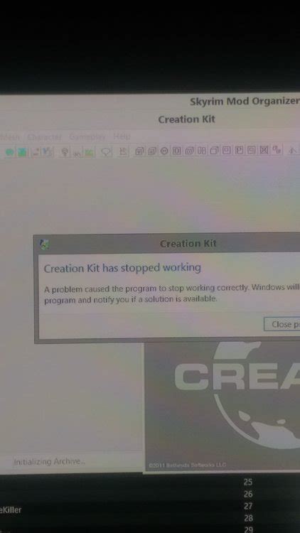 Creation Kit Crash Skyrim Technical Support LoversLab