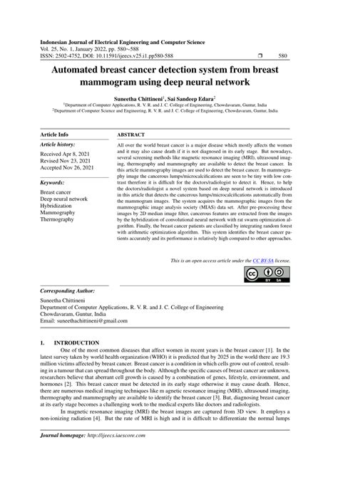 Pdf Automated Breast Cancer Detection System From Breast Mammogram Using Deep Neural Network