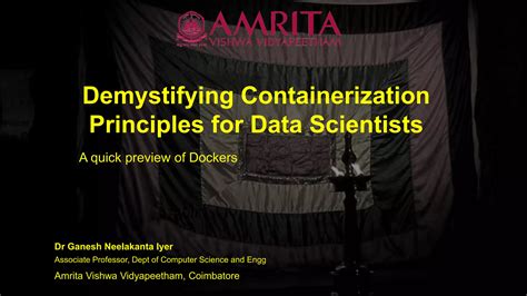 Demystifying Containerization Principles For Data Scientists Ppt