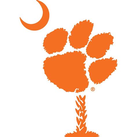 Tigers Clemson 6 Paw Palmetto Tree Decal Alumni Hall