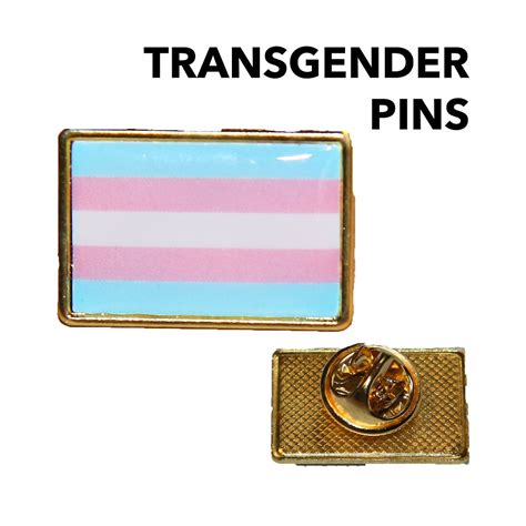 Transgender Flag Pin Powered By Rainbows