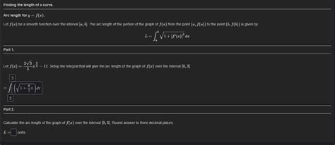 Solved Finding The Length Of A Curvearc Length For